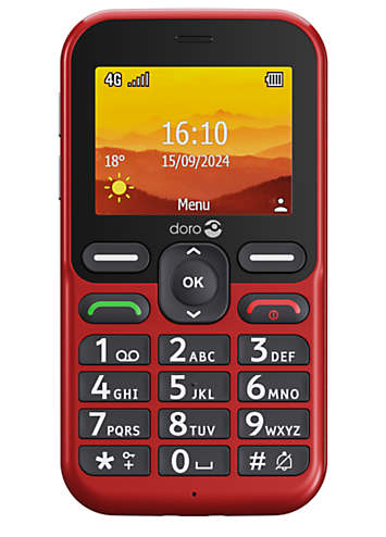 Doro Leva L10 SIM Free Mobile Phone - Red | Kaleidoscope