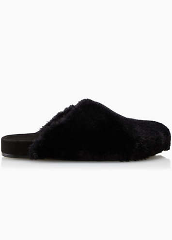 Dune London ’Wannda T’ Fluffy Clog Slippers | Kaleidoscope