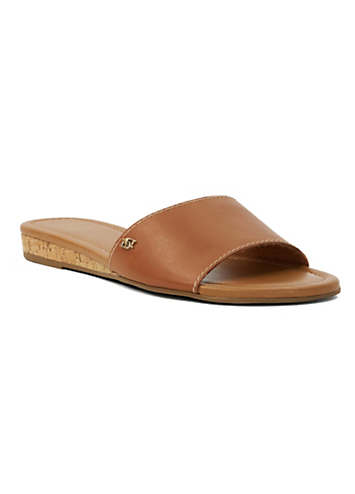 Dune London Tan Lino Sandals | Kaleidoscope