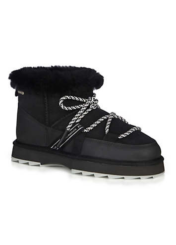 EMU Australia Black Blurred Micro Boots | Kaleidoscope