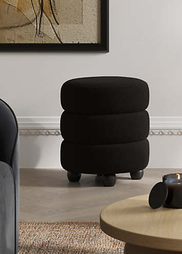 Emi Fabric Pouffe Stool | Kaleidoscope