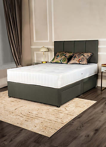 Esme 4 Drawer Divan Set With Open Coil Orthopaedic Mattress | Kaleidoscope