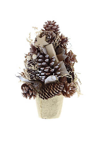 Festive Tabletop Pincone Tree with Berries | Kaleidoscope