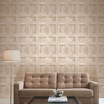 Fine Decor Distinctive Wood Wallpaper | Kaleidoscope