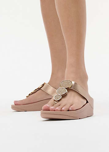 FitFlop Cream Halo Toe Post Sandals | Kaleidoscope