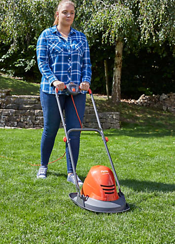 Flymo Turbo Lite 250 Lawn Mower & Mini Trim Grass Trimmer Pack ...