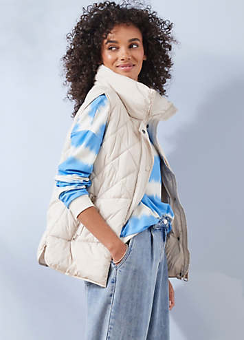 Freestyle Dani Cream Padded Gilet | Kaleidoscope