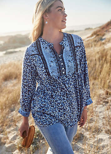 Freestyle Lily Mix Print Blouse | Kaleidoscope