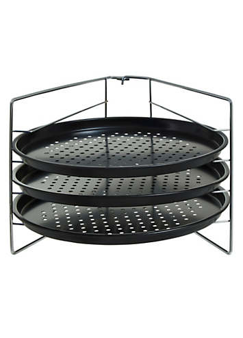 From Scratch Three Tier Non Stick Pizza Rack | Kaleidoscope