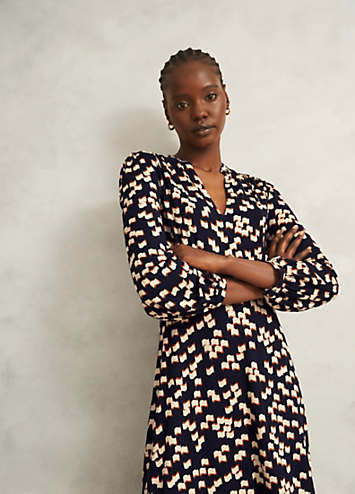 HOBBS Harlie Geometric Print Dress | Kaleidoscope