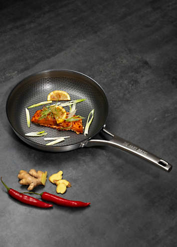 Hairy Bikers Hex Guard 24cm Stainless Steel Fry Pan | Kaleidoscope