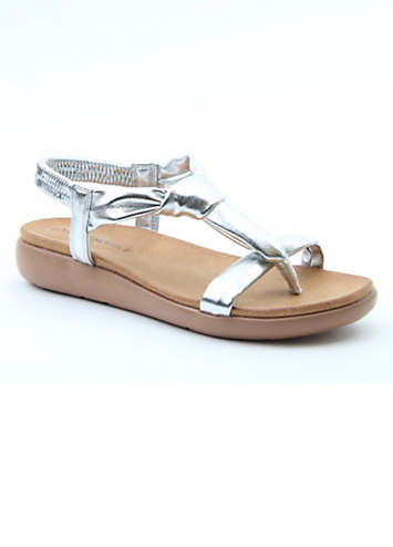 Heavenly Feet Silver Buttercup Sandals | Kaleidoscope