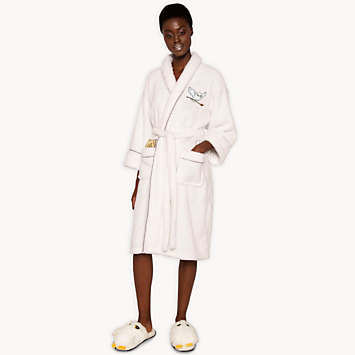 Hedwig Harry Potter Ladies Sparkly Fleece Robe | Kaleidoscope