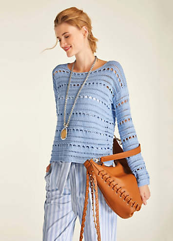 Heine Ajour Knit Jumper | Kaleidoscope