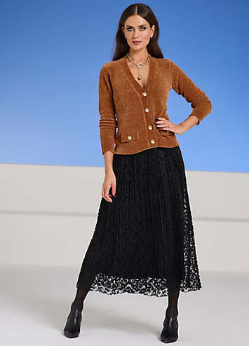 Heine Lace Pleated Maxi Skirt | Kaleidoscope