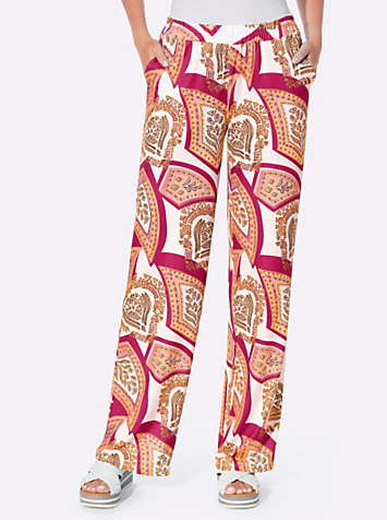 Heine Printed Jersey Trousers | Kaleidoscope