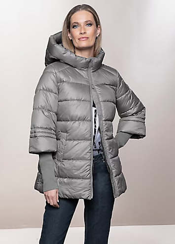 Heine Ribbed Cuff Quilted Jacket | Kaleidoscope