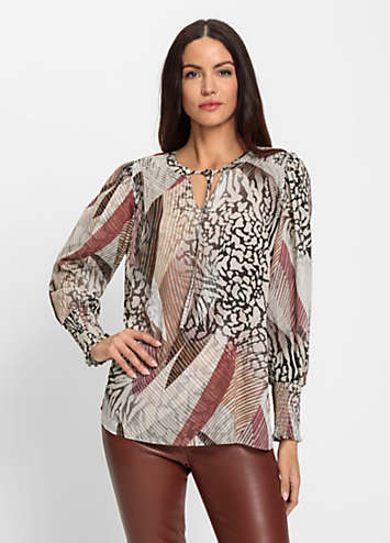 Heine Smocked Sleeve Blouse | Kaleidoscope