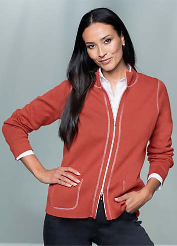 Heine Soft Fine Knit Zip Cardigan | Kaleidoscope