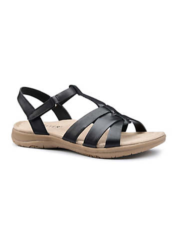 Hotter Black Rainer Casual Sandals | Kaleidoscope
