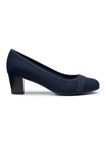 Hotter Salsa Wide Fit Women’s Navy Formals | Kaleidoscope