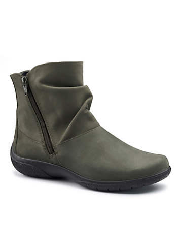 Hotter Whisper Nubuck Khaki Women’s Boots | Kaleidoscope