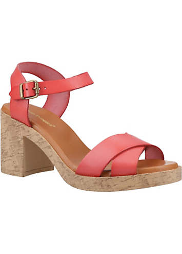 Hush Puppies Red Georgia Cork Sandals | Kaleidoscope