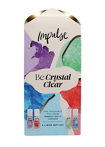 Impulse Be Crystal Clear Body Mist Gift Set 4x150ml | Kaleidoscope