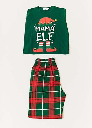 Jac Jossa Ladies Elf Print Matching Family Pyjamas Set | Kaleidoscope