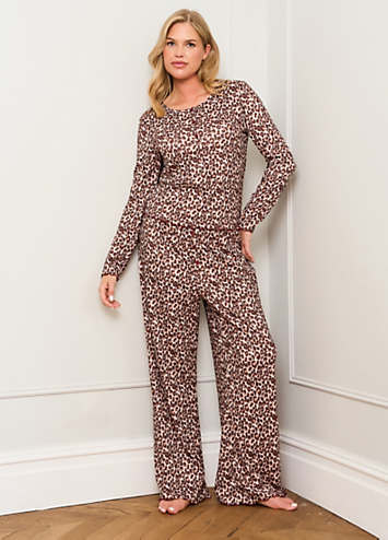 Jim Jam The Label Leopard Print Pointelle Set | Kaleidoscope