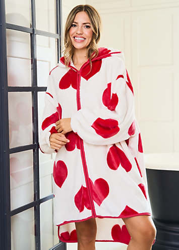 Jim Jam The Label Oversized Heart Hoodie | Kaleidoscope