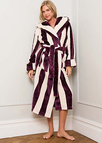 Jim Jam The Label Plush Stripe Robe | Kaleidoscope