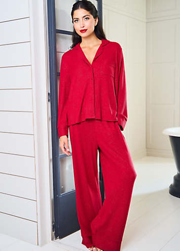 Jim Jam The Label Ribbed Sparkle Pyjama Set | Kaleidoscope