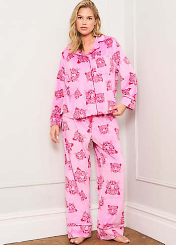 Jim Jam The Label Tiger Print Pyjama Set | Kaleidoscope