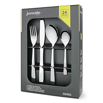 Jomafe Dallas 24 Piece Stainless Steel Cutlery Set | Kaleidoscope