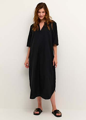 Kaffe Kaisey Dress Plain | Kaleidoscope