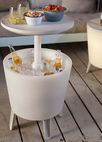 Keter Cool Bar Ice Bucket Table with Lights | Kaleidoscope