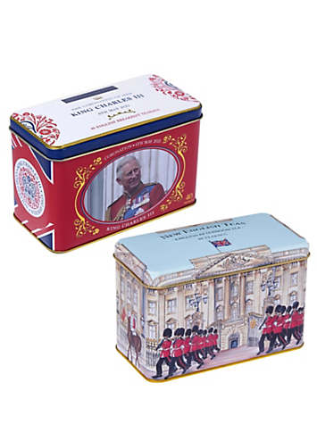 King Charles III Coronation Tea Tin With 40 English Breakfast Teabags ...