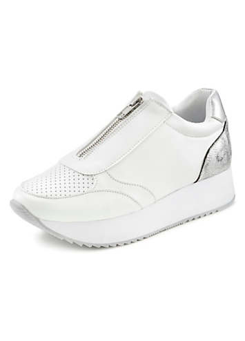 LASCANA Front Zip Platform Trainers | Kaleidoscope