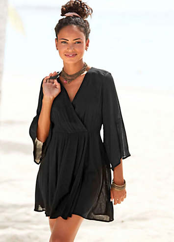 LASCANA Wrap Look Summer Dress | Kaleidoscope