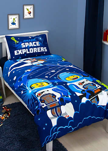 LEGO Space Combo Single Panel Duvet Cover Set | Kaleidoscope