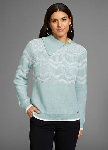 Laura Scott Knit Patterned Sweater | Kaleidoscope