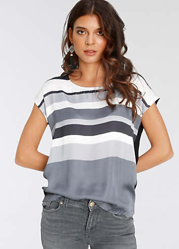 Laura Scott Laura Scott Stripe Blouse Top | Kaleidoscope