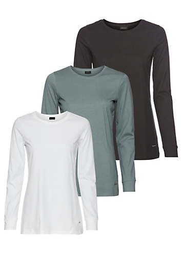 Laura Scott Pack of 3 Long Sleeve T-Shirts | Kaleidoscope