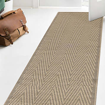 Likewise Rugs & Matting Herringbone Washable Jute Runner | Kaleidoscope