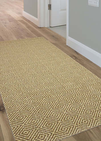 Likewise Rugs & Matting Prague Diamond Washable Runner | Kaleidoscope