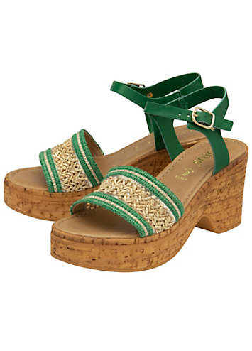 Lotus Green Chelsia Sandals | Kaleidoscope