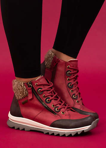 Lunar Dasha Red Waterproof Boots | Kaleidoscope
