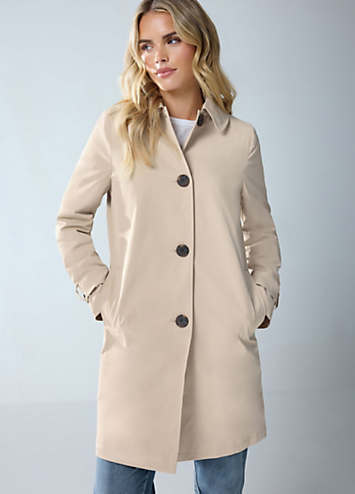 M&Co Petite Single Breasted Mac Coat | Kaleidoscope