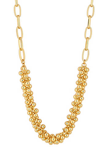 MOOD Gold Polished Orb Shaker Chain Necklace | Kaleidoscope